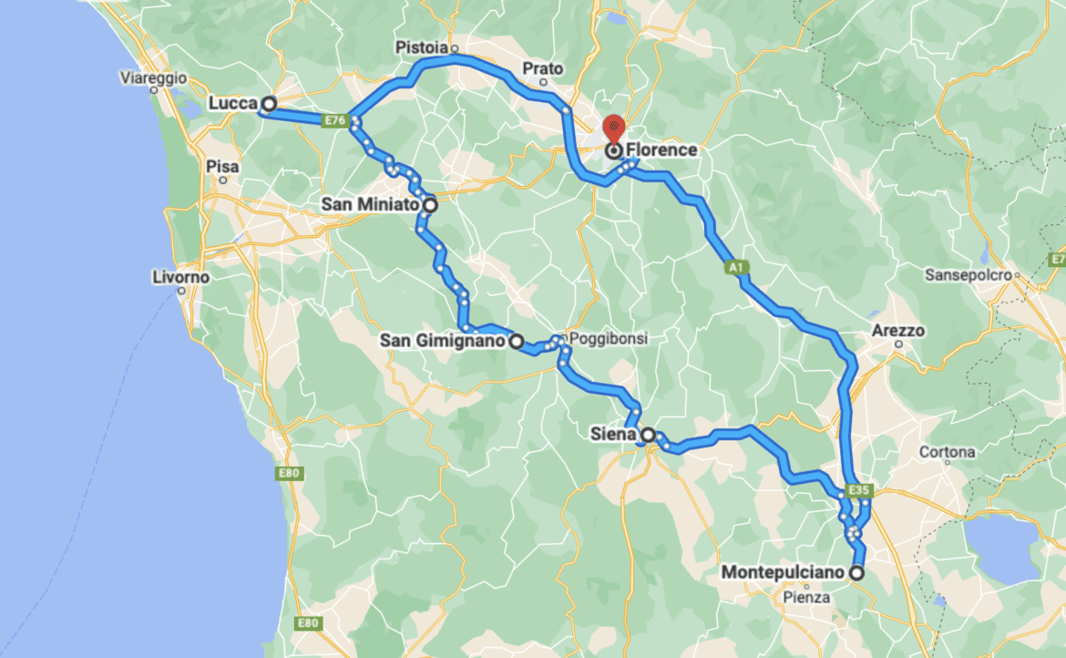 10 Day Tuscany Road Trip Itinerary