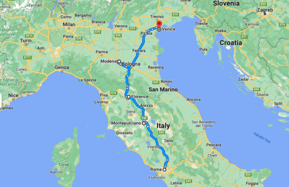 Rome to Venice Road Trip Itinerary - 10 Days in Italy